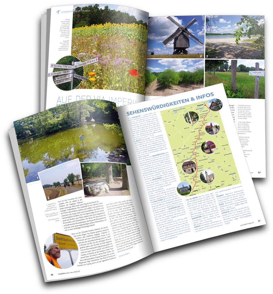 Wandermagazin - Via Imperii von Potsdam nach Leipzig